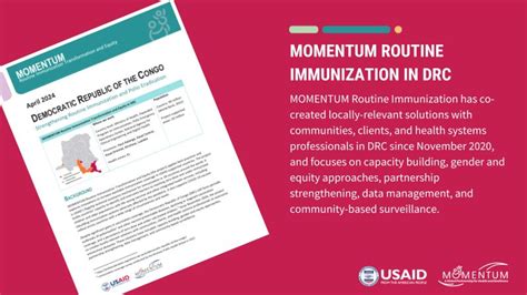 Drc Immunization Healthcare Usaid Momentum