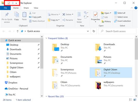 The Quick Access Toolbar In Windows 10 All You Need To Know Digital