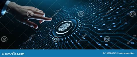Fingerprint Scan Provides Security Access With Biometrics Identification Business Technology