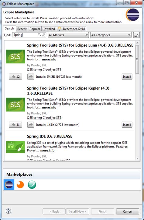Java Simple Way To Download Spring Framework For Eclipse Stack Overflow