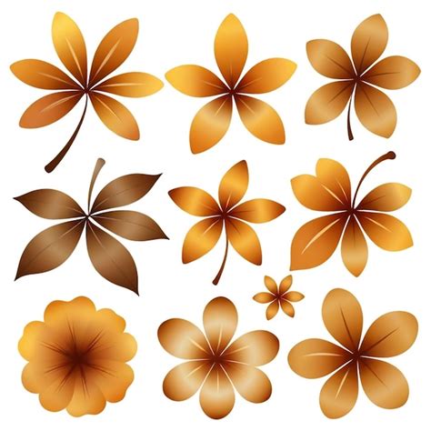 Tan Vector Set White Background Isolated A High Quality Premium Ai