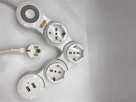 Universal Schuko Socket Outlet Power Strip With Us Vicedeal
