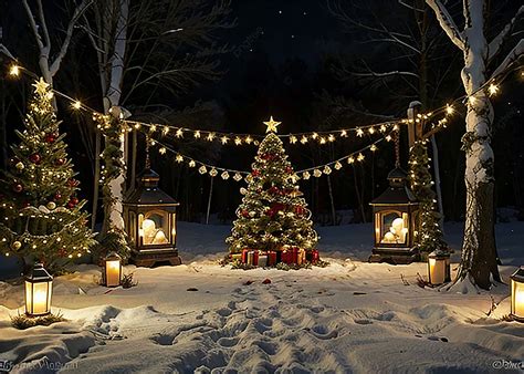 A Winter Wonderland The Spirit Of Christmas Background Christmas Tree New Year Christmas