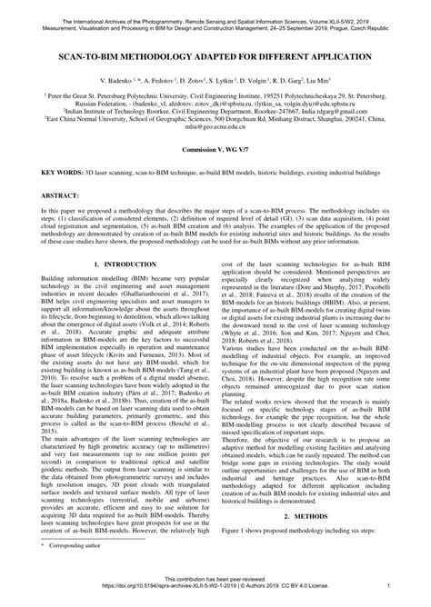 pdf scan to bim methodology adapted for different application