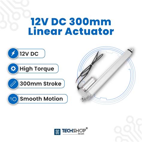 12v Dc Long Stroke Linear Actuator 300mm Price In Bd