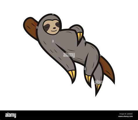 Lazy Sloth With Sleeping Posing Illustration Vector Stock Vector Image And Art Alamy Lazy Sloth With Sleeping Posing Illustration Vector Stock Vector Image And Art Alamy