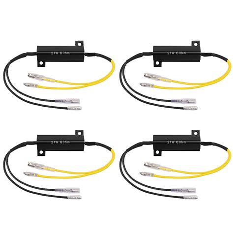 Justech 4pcs Aluminium Led Indicator Resistor 21w Vicedeal