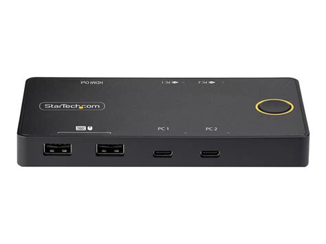 StarTech Switch KVM USB C à ports HDMI K Hz C H UC PD KVM