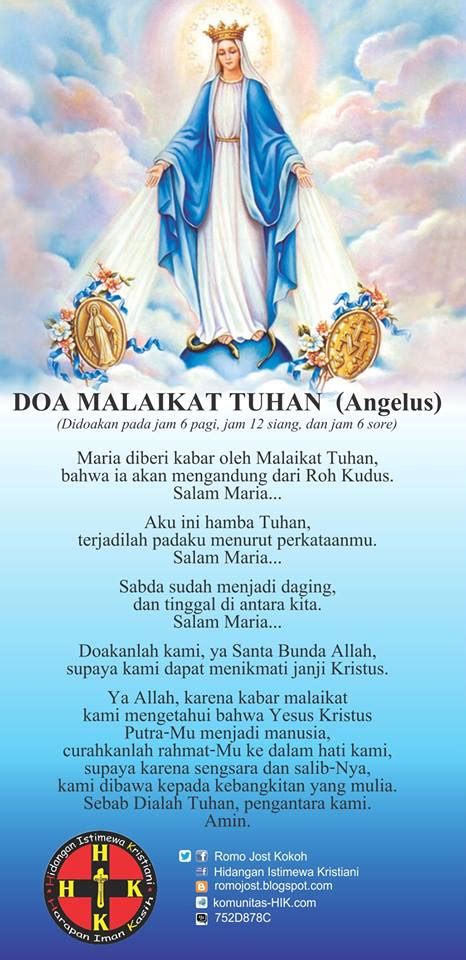 Doa Malaikat Tuhan Katolik - Homecare24