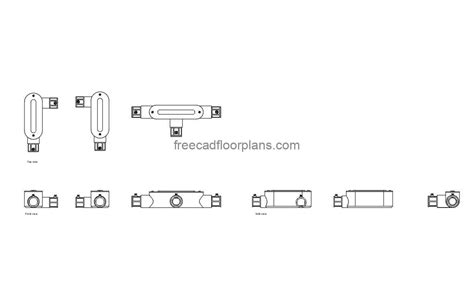 Conduit Bodies Free Cad Drawings