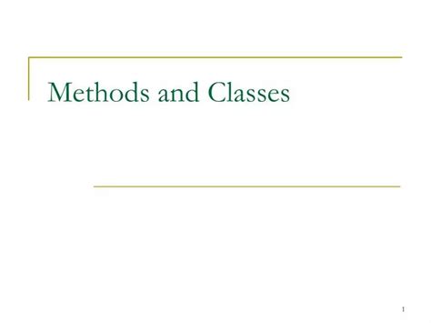 Ppt Methods And Classes Functions In Java Powerpoint Presentation