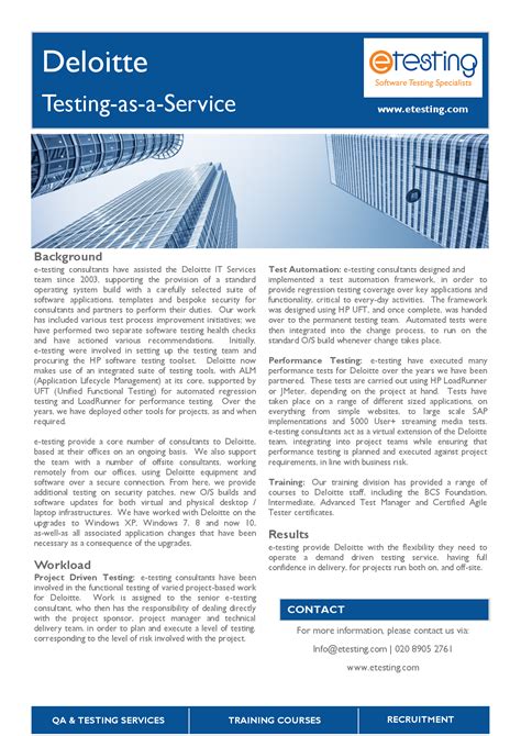 Deloitte Testing As A Service Deloitte Testing As A Service