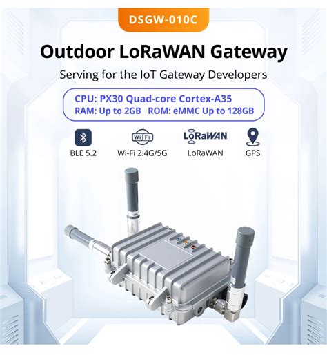 Dusun Lập Trình 15km Lora Gateway Lorawan Ngoài Trời Không Dây Cho