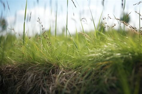 Premium Photo Overgrown Grass With Vole Trails Visible