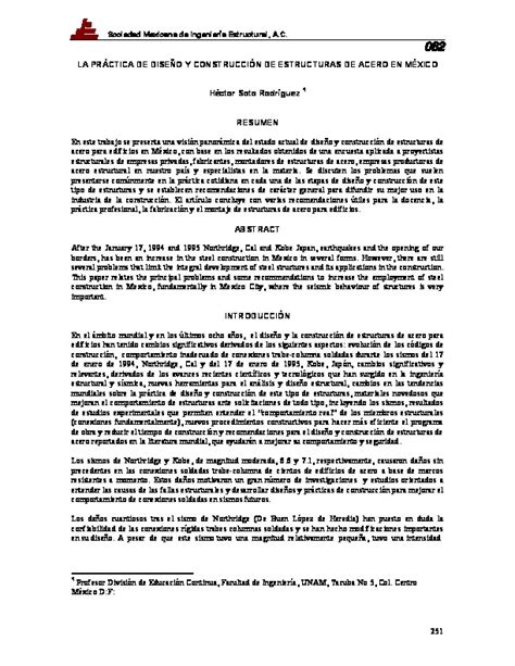 La Práctica De Diseño Y Construcción De Estructuras De Acero Id5e388196a15e8