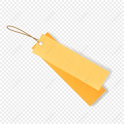Yellow Rectangular Simple Label Rectangle Listing Labels Png Free