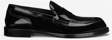 Dolce And Gabbana Polished Calfskin Loafers Shopstyle