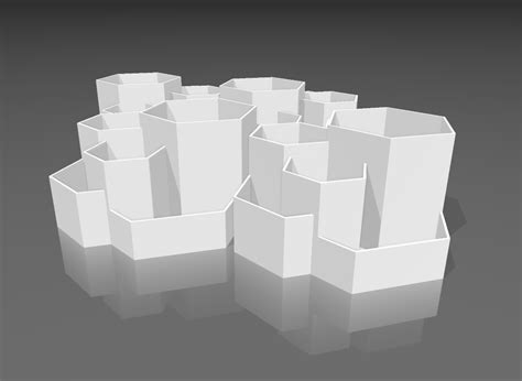 Stl File Multiple Pot 7 Containers 🪴・model To Download And 3d Print・cults