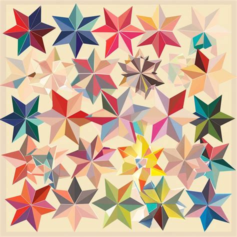 Free Colorful Star Mosaic Image Colorful Stars Mosaic Download At