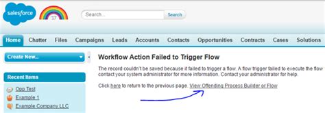 A Flow Trigger Failed To Execute The Flow With Version Id