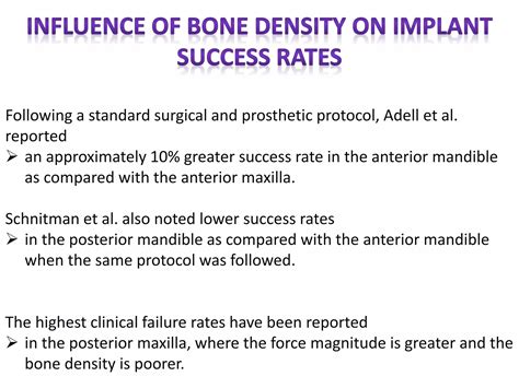 Bone Density For Dental Implant Pptx