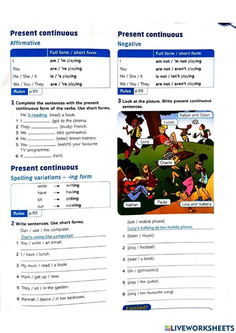 Present Continuous Online Exercise For Nd Artofit
