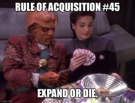 A Rule Of Acquisition A Day Keeps The Liquidators At Bay Rstartrekmemes