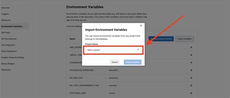 How To Import Environment Variables From Another Project Circleci Support Center