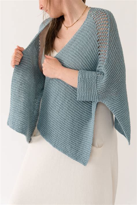 Aïcha Linen Cardigan Knitting Pattern Quince And Co