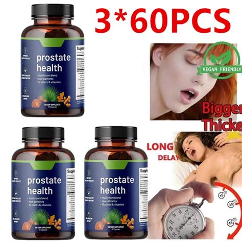 3pcs Prostate Health Capsules Natural Support For Mens Wellness