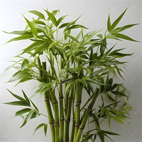 Premium Ai Image Bamboo In White Background