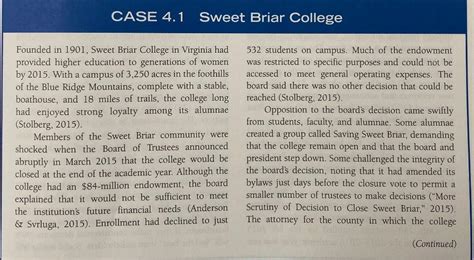 Solved Founded In 1901 Sweet Briar College In Virginia Had