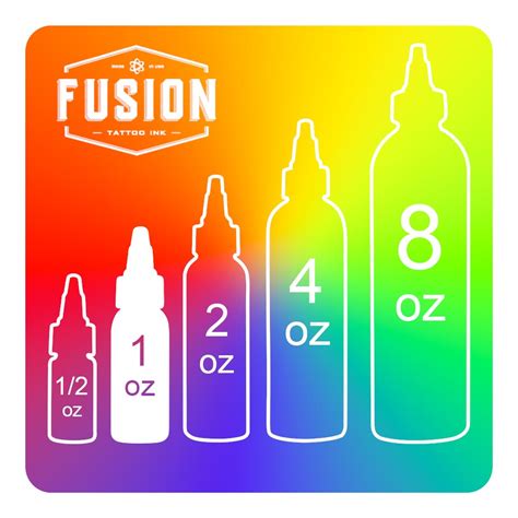 Fusion Tattoo Ink 1oz Single Bottle Pick Your Color