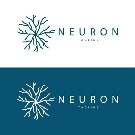 Neuron Logo Simple Design Network Cel Technology Particles Template