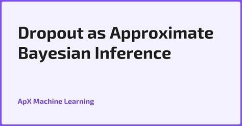 Dropout As Approximate Bayesian Inference