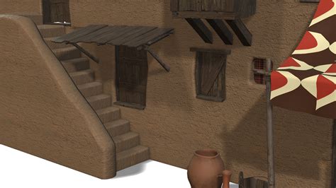 3d Model Desert 3d Wall Assets Vr Ar Low Poly Cgtrader