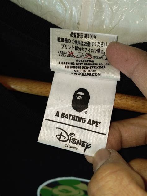 Bape X Mickey Mouse Womens Fashion Tops Shirts On Carousell