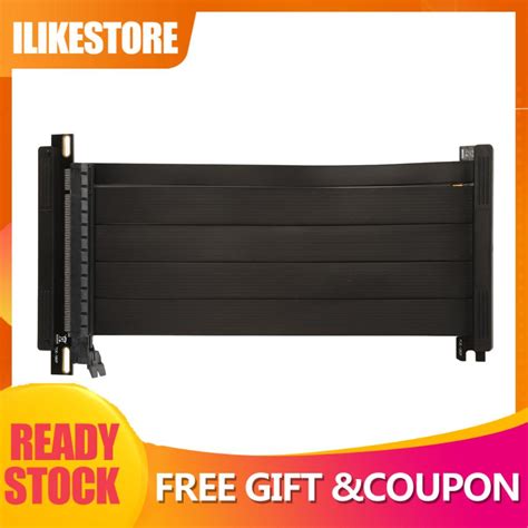 Ilikestore Pcie4 0 X16 Riser Cable High Speed Double Reverse Foldable Pci Express Gen4 Graphics
