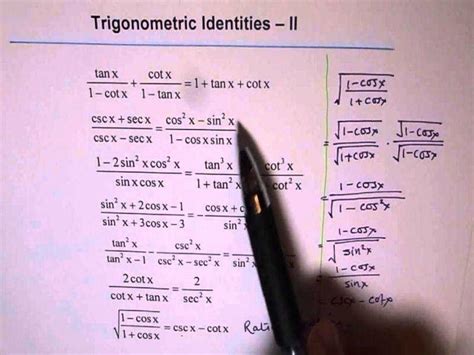Verifying Trig Identities Worksheet Lovely Trigonometric Identities