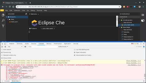 Che Task Cannot Run A Che Command After Workspace Restart For Some Containers · Issue 13993