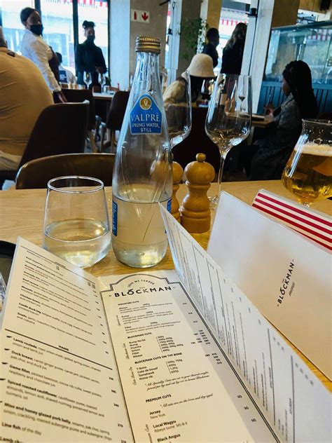 Menu At The Blockman Restaurant Randburg