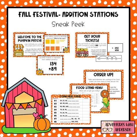 Fall Festival Addition Stations By Adventures With Anderson Tpt