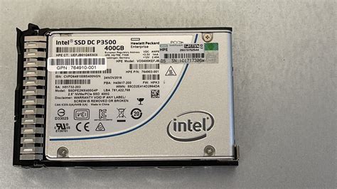 Hpe Intel Dc P3500 400gb 25 Sff Pci E Nvme X4 U2 Ri Solid State Drive
