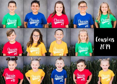 Cousins Photos With Matching Shirts 2019 Version Artofit
