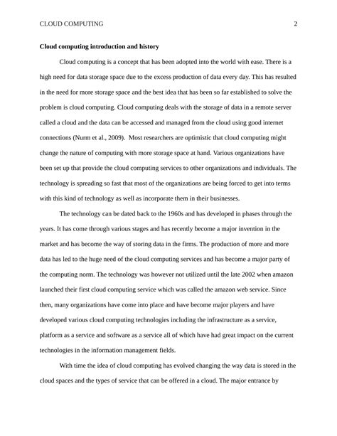 Arin2610 Internet Cloud Computing Architecture And Models