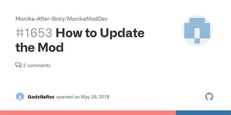 How To Update The Mod · Issue 1653 · Monika After Storymonikamoddev