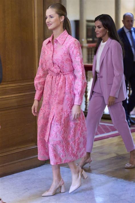 The Princess Of Asturias Attends Audiences With Princess Of Asturias
