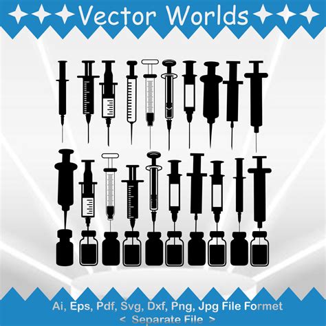 Syringe Svg Vector Design Masterbundles