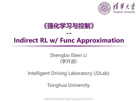 Pdf Reinforcement Learning And Control Year 2023 Lecture 6 Indirect Rl W Func Appr