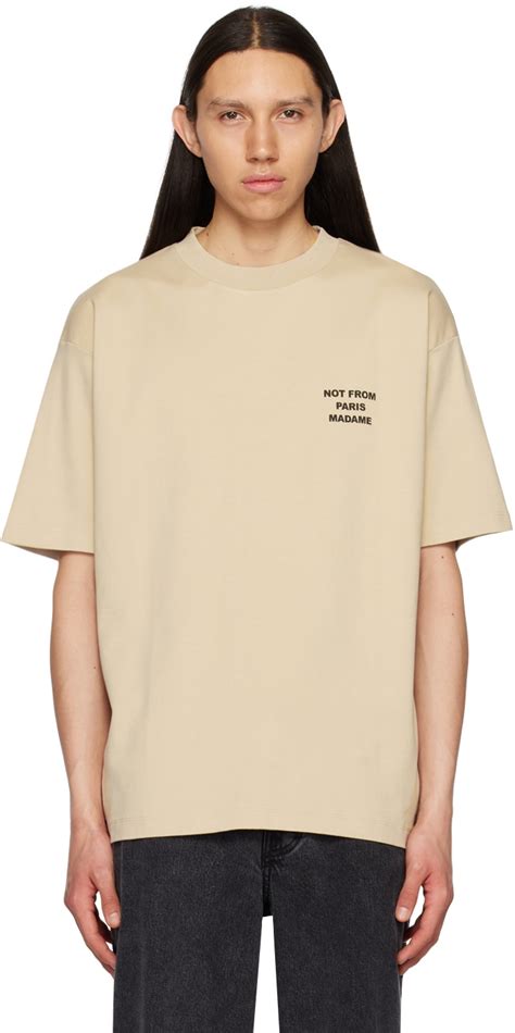 Buy Drole De Monsieur Beige Le T Shirt Slogan T Shirt Mastic At 21
